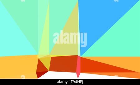 khaki, pastel orange and aqua marine color background with triangles ...
