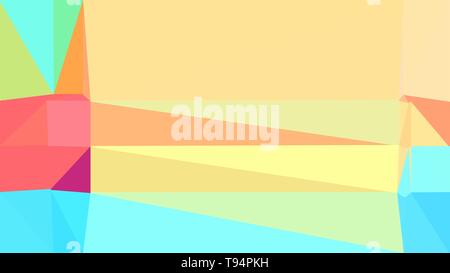 khaki, pastel orange and aqua marine color background with triangles ...