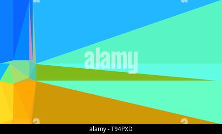 abstract geometric background with triangles and dodger blue, khaki and ...