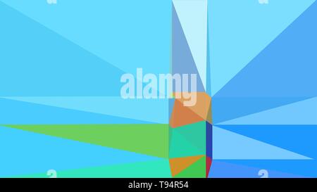 minimalistic triangle geometric background with moderate pink, dodger ...