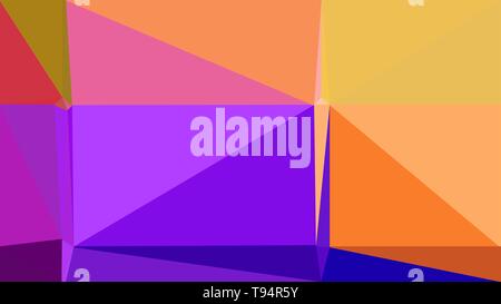 geometric triangles style in sandy brown, very dark pink and dark red ...