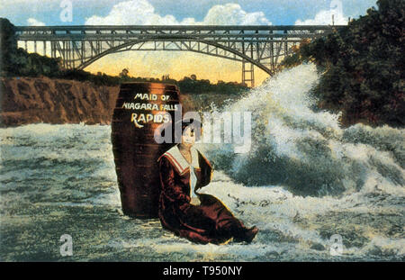 ANNIE EDSON TAYLOR (1838-1921) American schoolteacher who became the ...