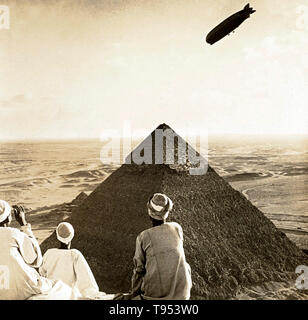 In 1931, the Graf Zeppelin, a German airship, flew over the pyramids of ...