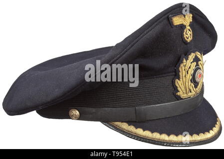 A visor cap for subaltern officers,in the German Kriegsmarine Made of ...