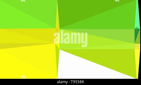 triangle background with yellow green, moderate green and gold colors ...