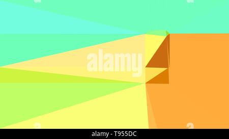 khaki, pastel orange and aqua marine color background with triangles ...