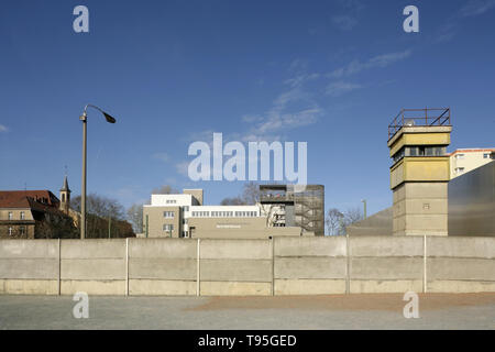 The inner German border with guard tower and barbed wire near Stock ...