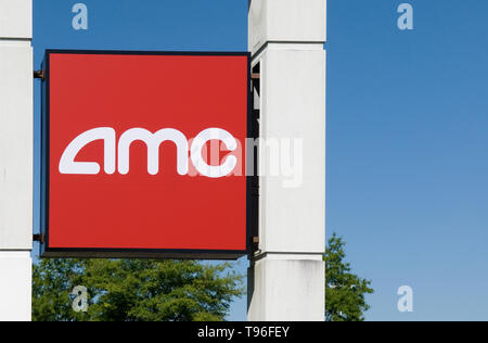 The AMC (American Multi Cinema) Cinema at Time Square. AMC Stock Photo ...