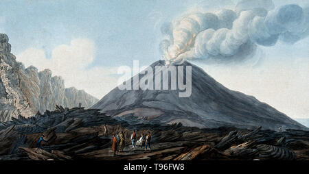 Mount Vesuvius, a stratovolcano in the Gulf of Naples, Italy Stock ...