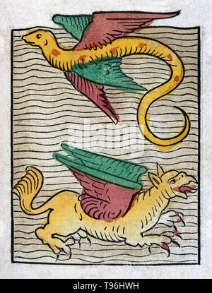 The griffin is a legendary creature with the body, tail, and back legs ...