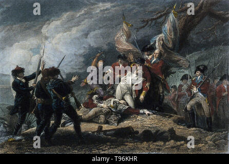 The Death of General Richard Montgomery in the battle of Quebec Stock ...