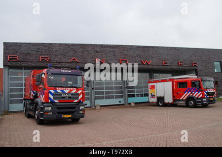 Almere, The Netherlands - May 19, 2016: Dutch fire engine standing in ...