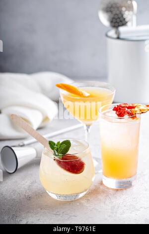 Variety of coctails Stock Photo - Alamy
