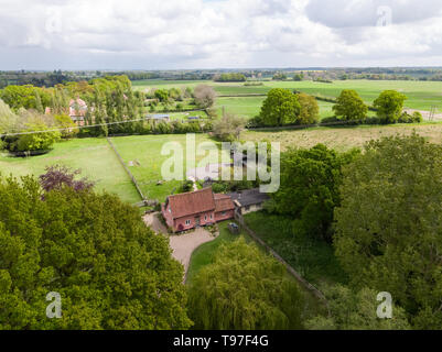 Small barn conversion on Brome Avenue, Eye, Suffolk, England Stock ...