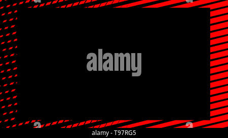 Abstract red border. Halftone frame. Design texture overlays Stock ...