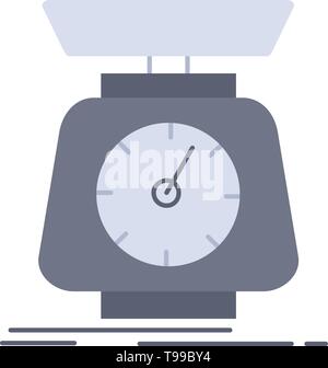 implementation, mass, scale, scales, volume Flat Color Icon Vector ...