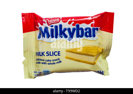 packet of Nestle Milky Bar isolated on white background - Milk is our ...