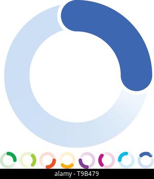 Round progress bar. Radial indicator interface element Stock Vector Image & Art - Alamy