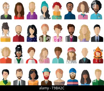 A set of flat icons isolated on white storage medium, vector ...