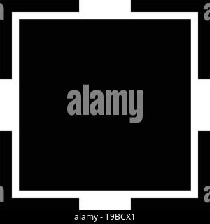 Simple squarish frame. Square border, square frame illustration Stock ...