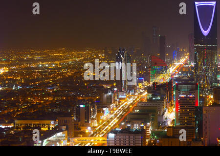 Riyadh skyline at night #7, Capital of Saudi Arabia Stock Photo - Alamy