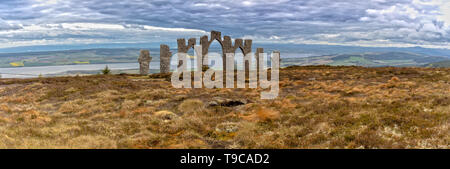 Panoramic view of traditional Scottish Highland cottages Stock Photo ...