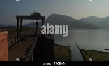 Beautiful dam in India. Pothundi dam Palakkad Kerala Stock Photo - Alamy