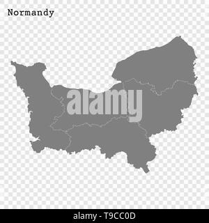 High quality political map of France and Italy with borders of the ...