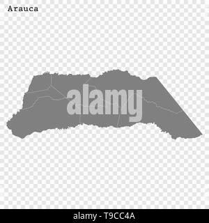 Map of Arauca, a province of Colombia Stock Vector Image & Art - Alamy