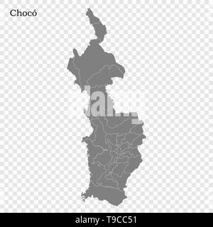 Map of Choco, a province of Colombia Stock Vector Image & Art - Alamy