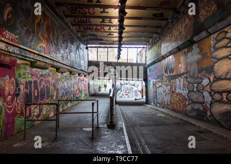 The Graffiti Tunnel, Waterloo, London Stock Photo - Alamy