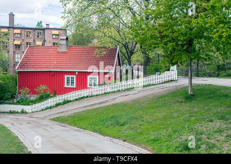 Red house from Oslo, Sandakerveien Stock Photo - Alamy