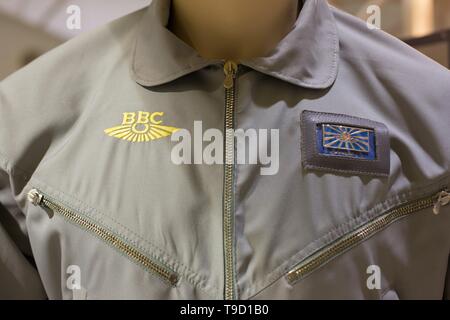 A Russian flight suit on display at the Oregon Air and Space Museum in ...