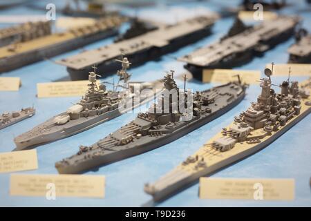 A display of WWII Naval Aviation models on display at the Oregon Air ...