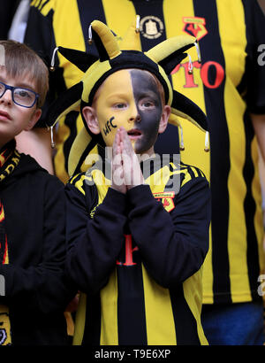 Young Watford fans in the stands before the FA Cup Final at Wembley ...