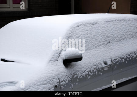 A Car Under The Snow At Amsterdam The Netherlands 5-1-2026 Stock Photo ...