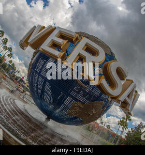 Famous Spinning Globe at Universal Studios Theme Park, Florida, USA ...