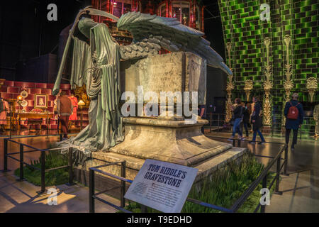 Tom Riddle's Gravestone - Harry Potter WB Studio Tour Stock Photo - Alamy