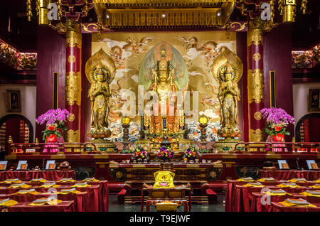 4 storied Buddha statue Maitreya Temple at Basgo Palace,14th century ...