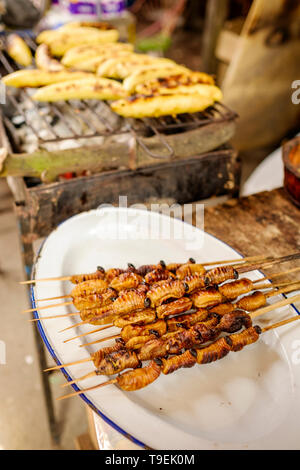Delicious Suri, palm tree worms, fried and ready to eat on Bellavista ...