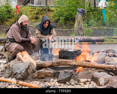 Clanranald Trust, at Duncarron medieval fortified village, in Carron ...
