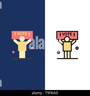 Politics, election and political party icons Stock Vector Image & Art ...