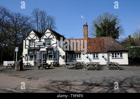 The Three Horseshoes, Letchmore Heath, Hertfordshire, stands beside the ...