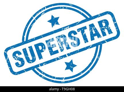 superstar sign. superstar round vintage grunge stamp. superstar Stock ...