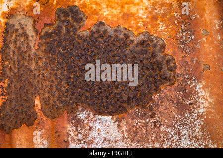 Metal sheet in a very bad and rusty condition Stock Photo - Alamy
