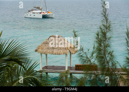 King Lewey's Island Resort, Belize Stock Photo - Alamy