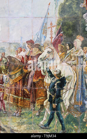 Iberian Peninsula Reconquista. Granada War. Surrender of Granada Stock ...