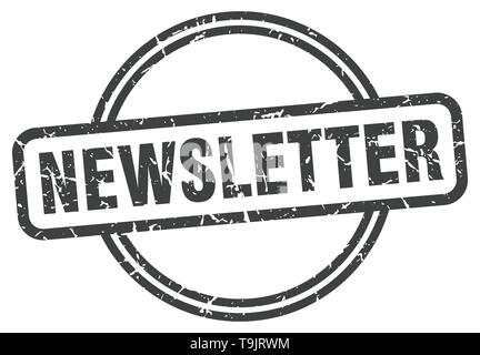 newsletter stamp. newsletter vintage gray label. Sign Stock Vector ...