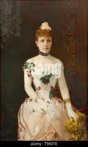 Maria Christina of Austria (1858-1929). Queen of Spain. Second wife of ...