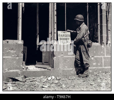 Warning Sign For Booby Traps Stock Photo - Alamy
